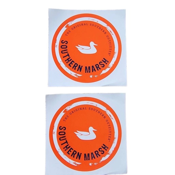 Southern Marsh | Other | Nwt Orange Southern Marsh Logo Sticker | Poshmark